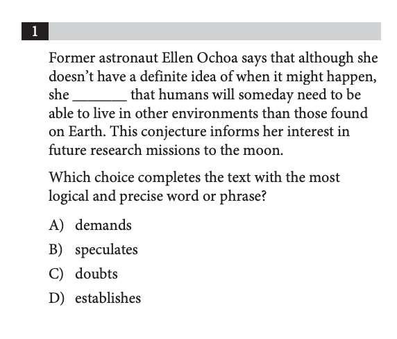 The SAT® Practice Test 1 - Top Study Guide | RevisionTown