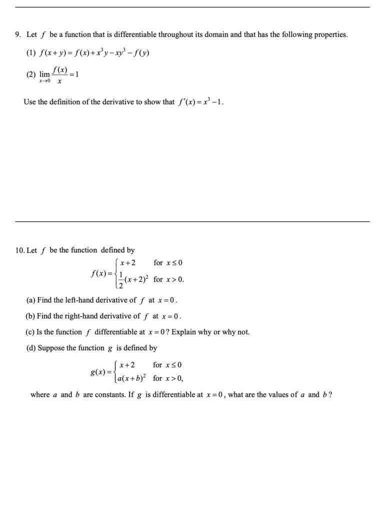 Definition of Derivatives and the Power Rule – RevisionTown