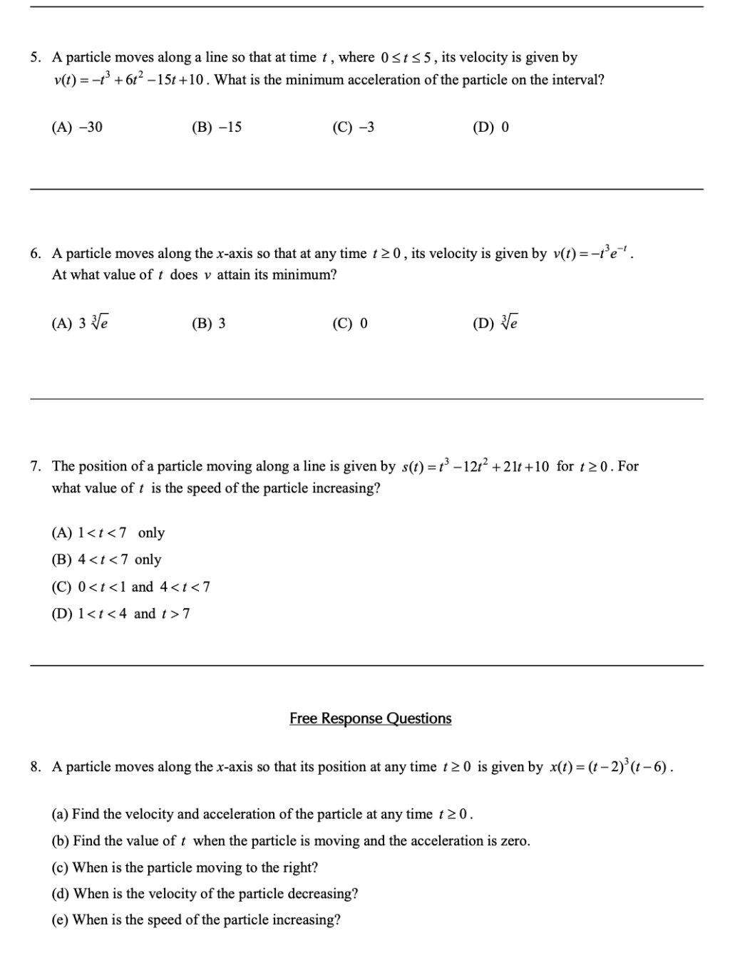Position, Velocity, and Acceleration - Top Study Guide | RevisionTown