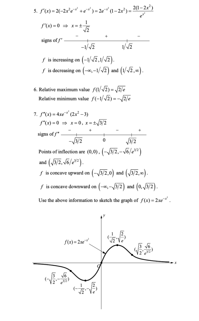 Curves of f , f’ , f” and Curve Sketching – RevisionTown