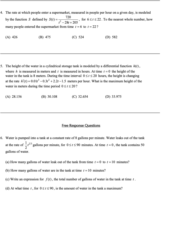 The total Change Theorem (Application of FTC) - Top Study Guide ...