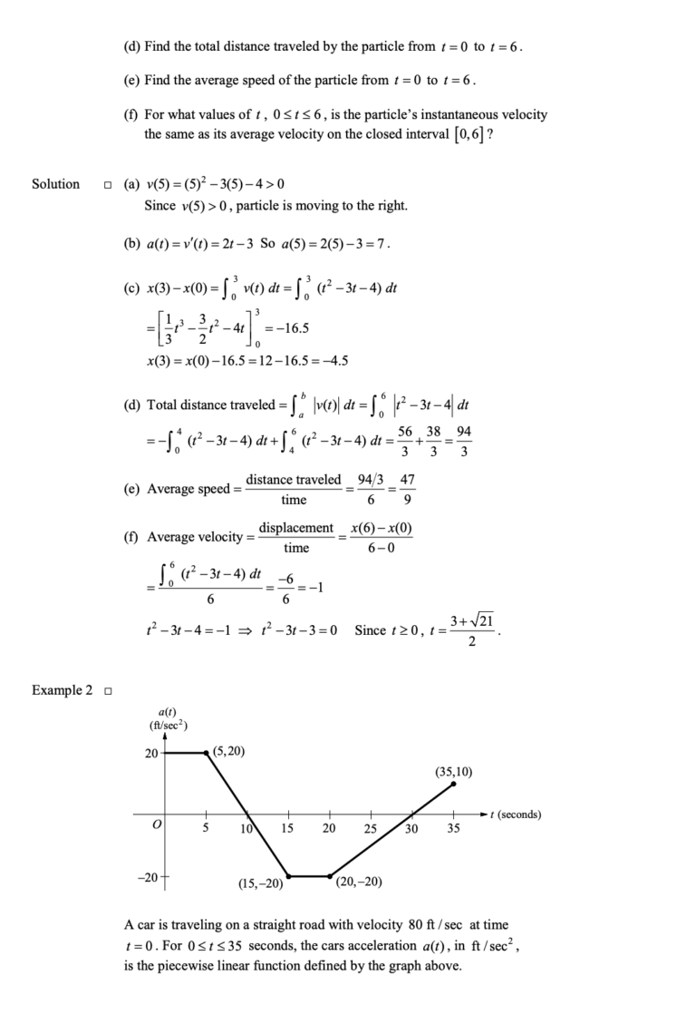 Motion Of A Particle, Distance, And Displacement | RivisionTown