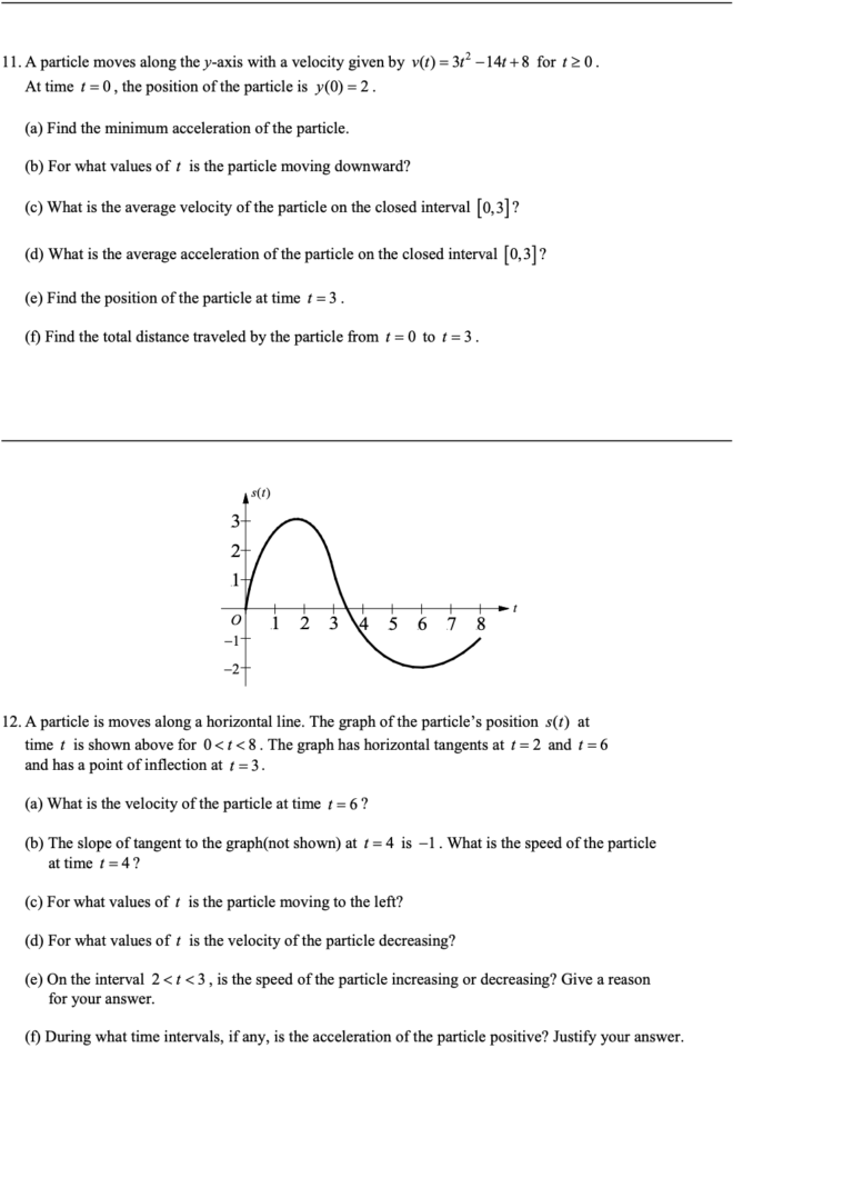 Motion Of A Particle, Distance, And Displacement | RivisionTown