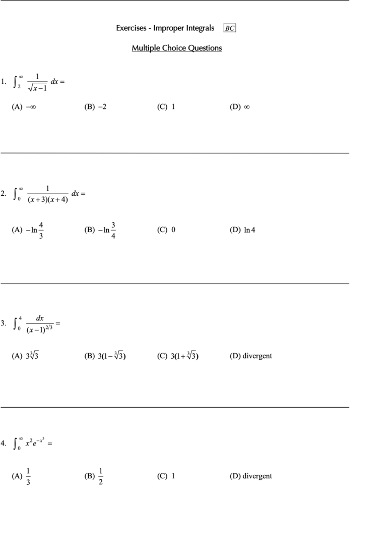 Improper Integrals – Explained with Examples, Graphs & Real-Life ...