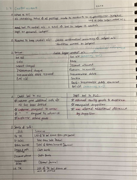 IGCSE Accounting (0452) notes - Top Study Guide | RevisionTown