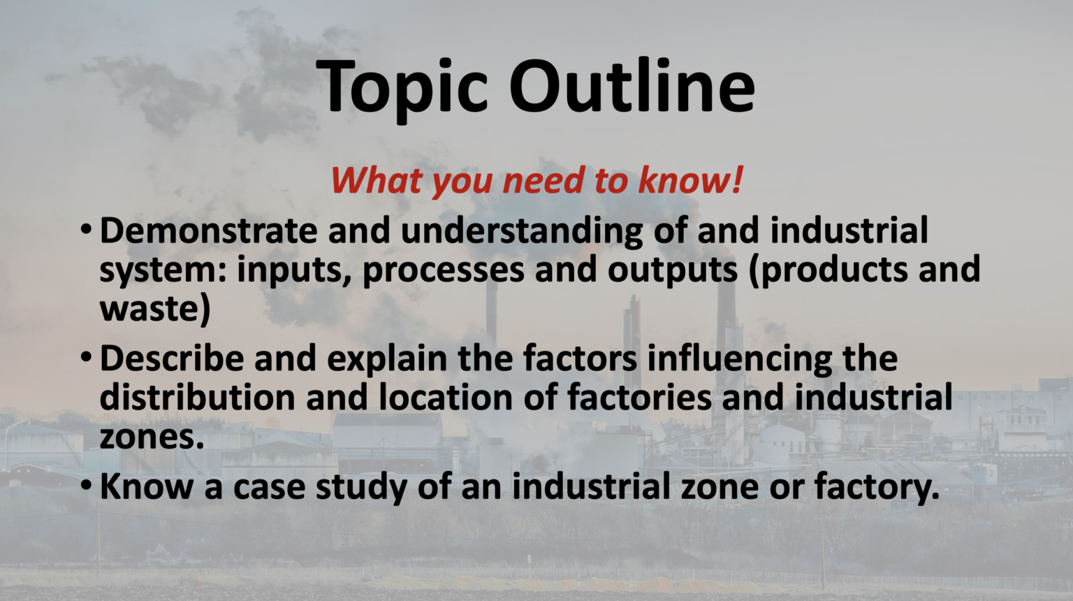 Industry Geography – Factors Affecting Industry Location | RevisionTown