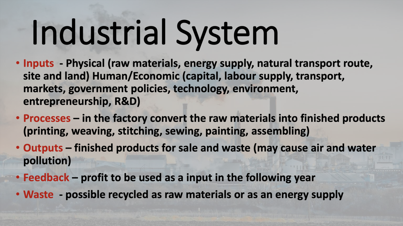 Industry Geography – Factors Affecting Industry Location | RevisionTown ...