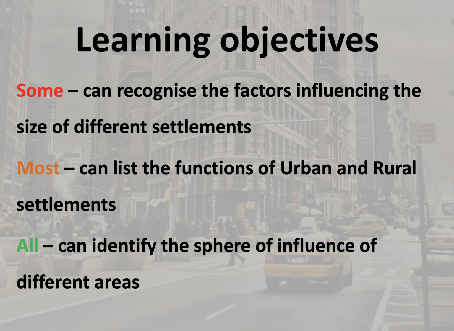 Settlement Geography – IGCSE & IB Notes | RevisionTown – RevisionTown