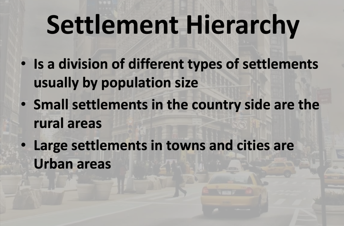 Settlement Geography – IGCSE & IB Notes | RevisionTown – RevisionTown