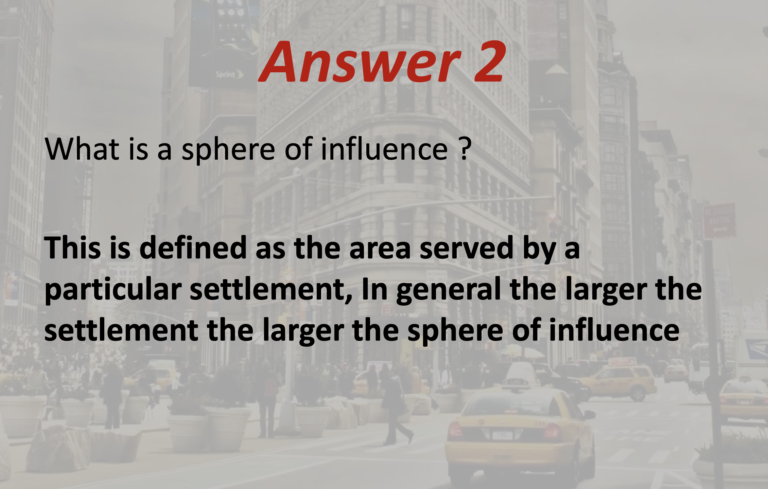 Settlement Geography – IGCSE & IB Notes | RevisionTown – RevisionTown