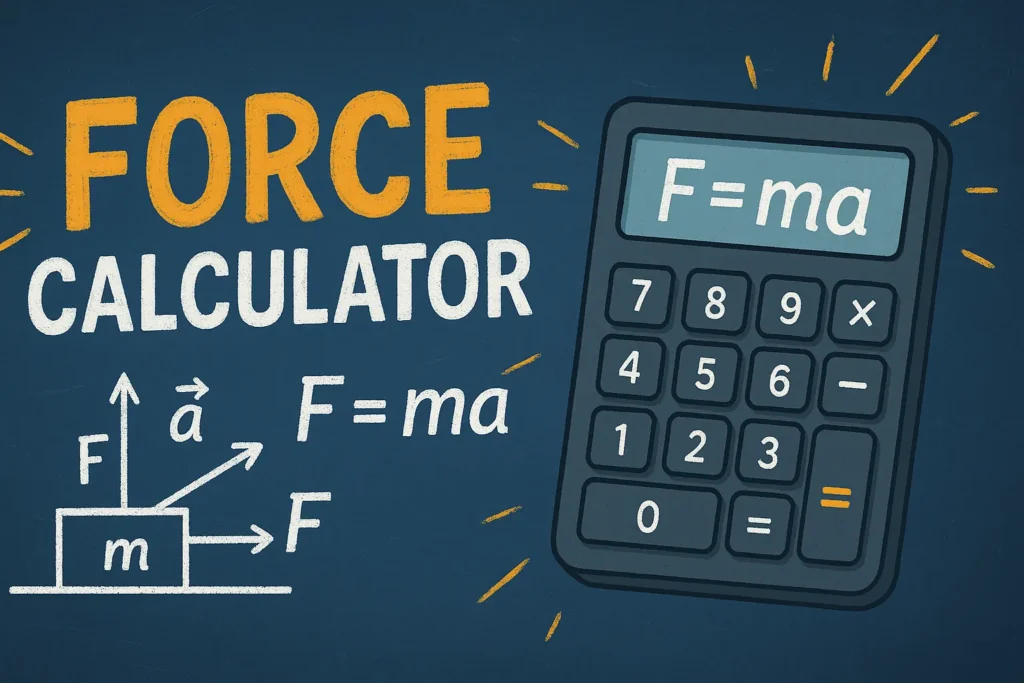 Force Calculator – Calculate Force, Mass & Acceleration | Newton’s Laws ...