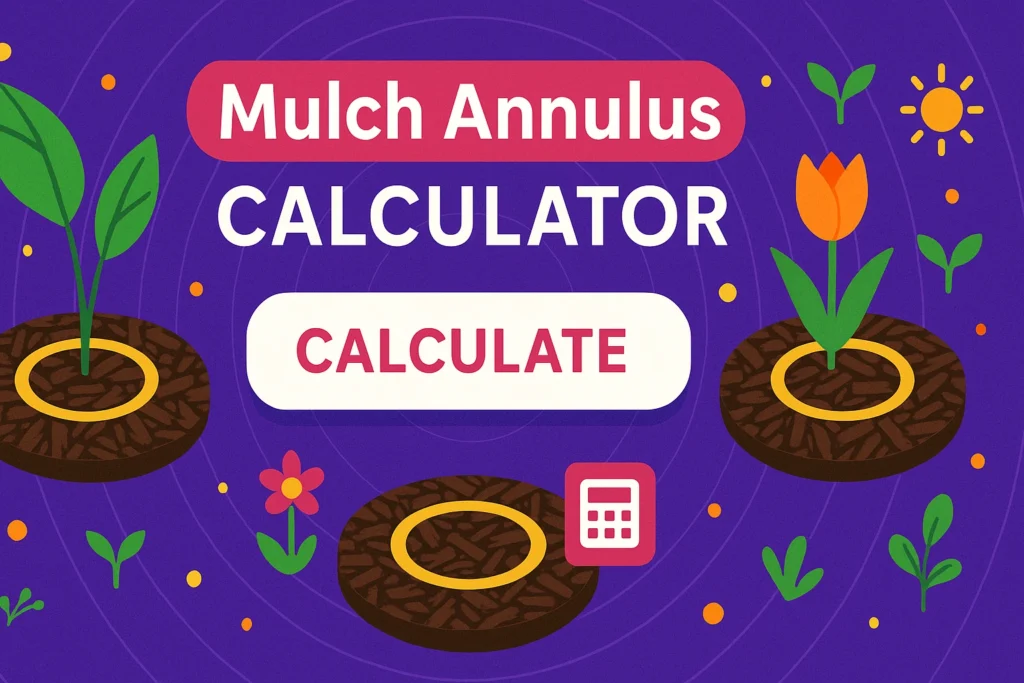 Mulch Annulus Calculator: Calculate Mulch for Ring-Shaped Beds & Donut ...